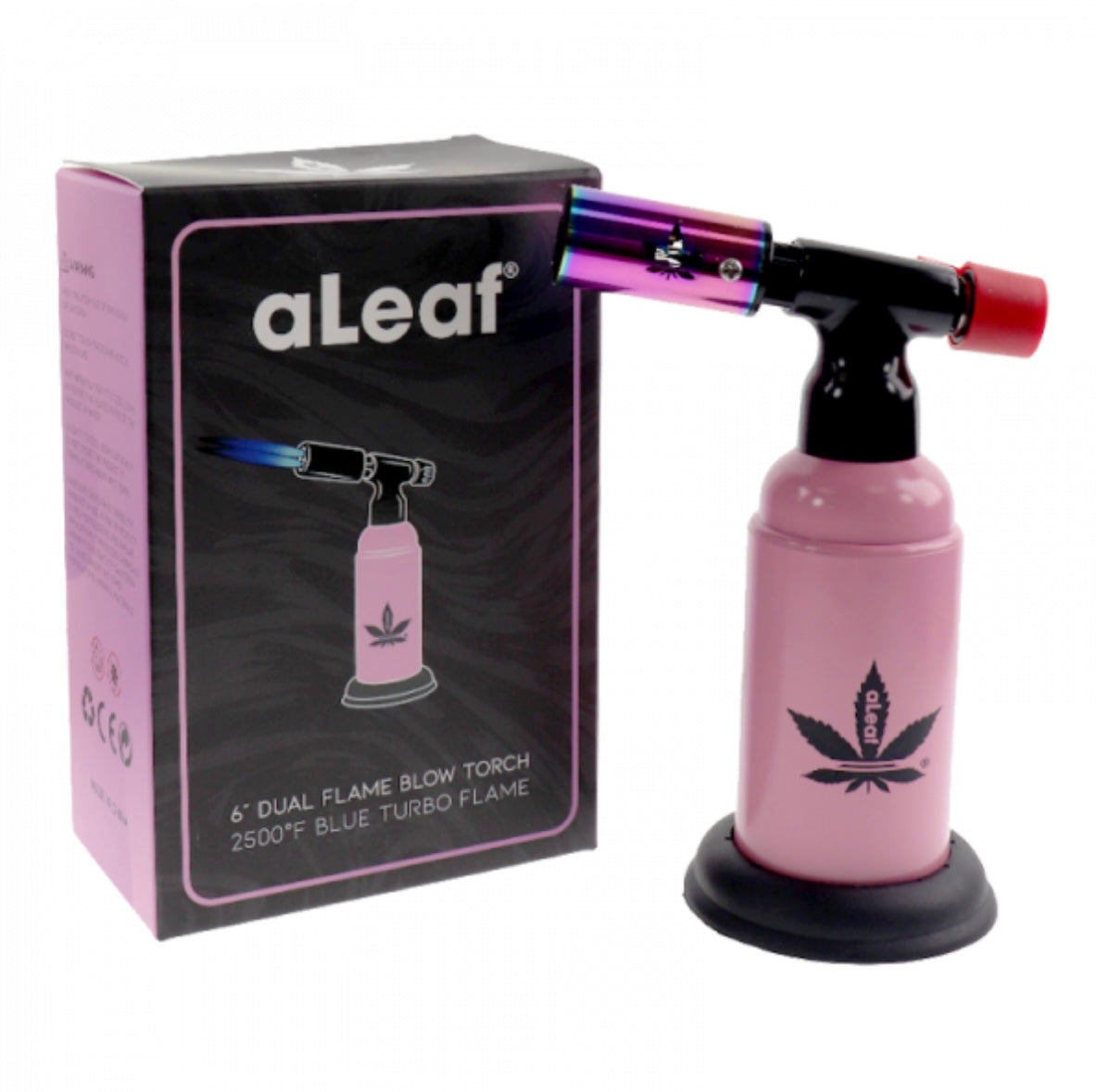 ALEAF® Dual Flame Lighter – Compact, Refillable Butane Torch – Monster Shop