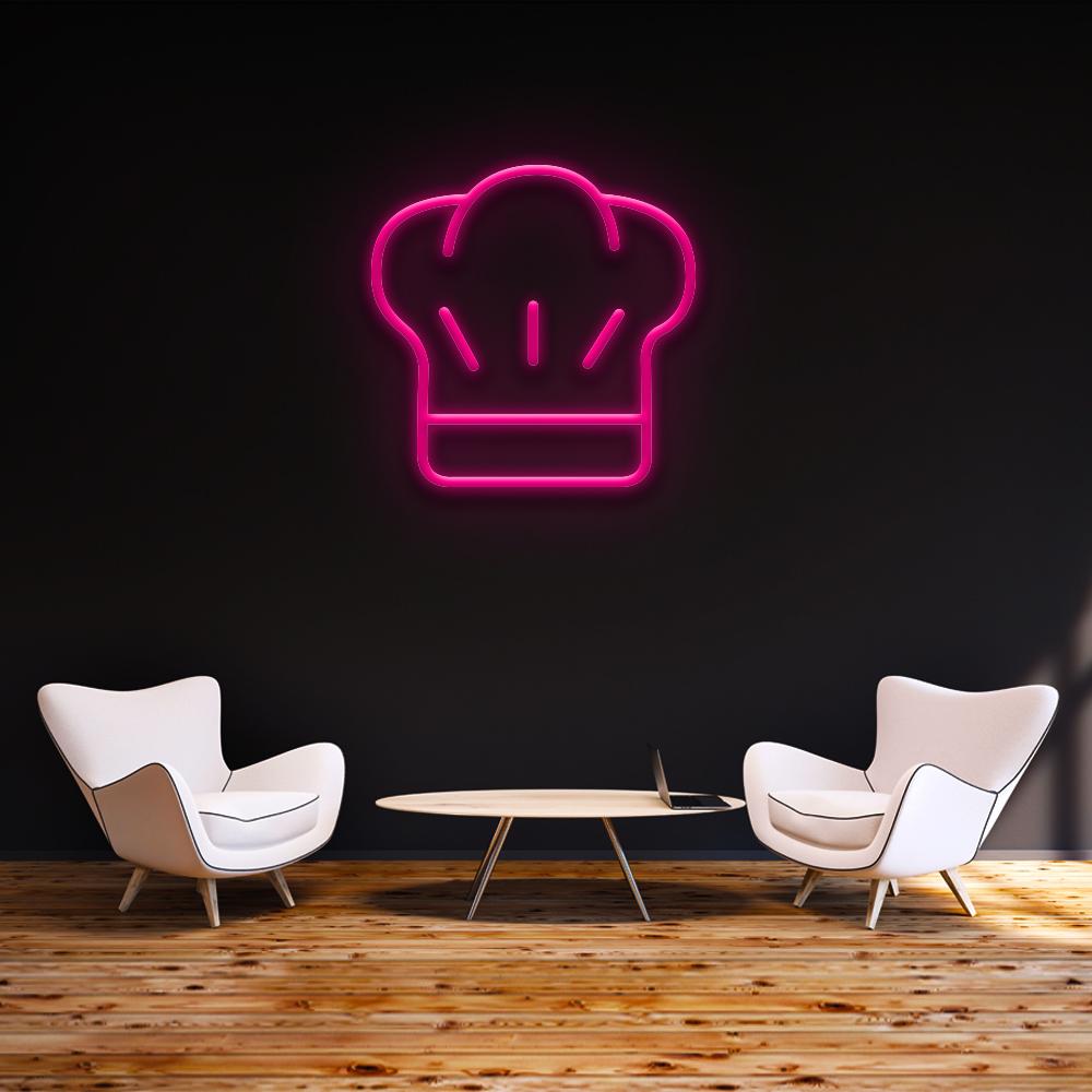 Chef LED Neon Sign | Lighted Restaurant & Kitchen Wall Decoration ...