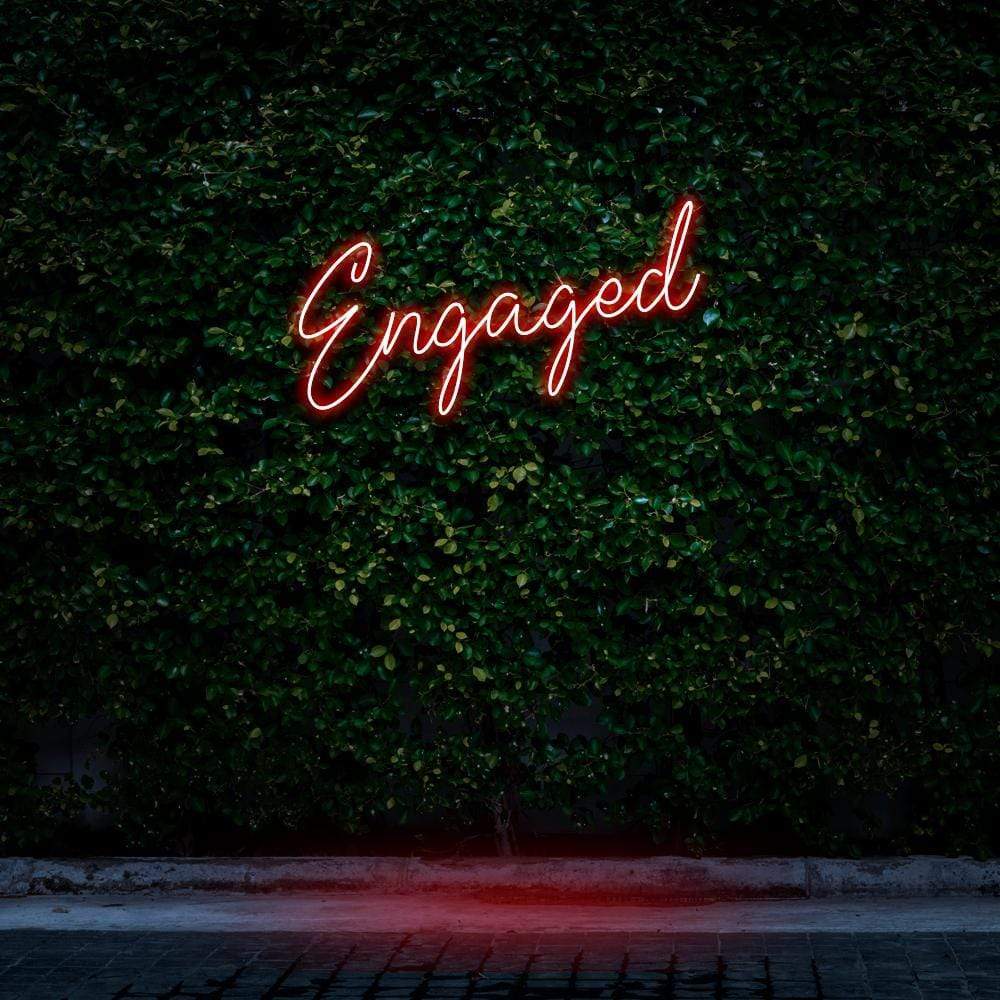 Engaged Neon Sign | LED Engagement Party Décor Light for Weddings and ...